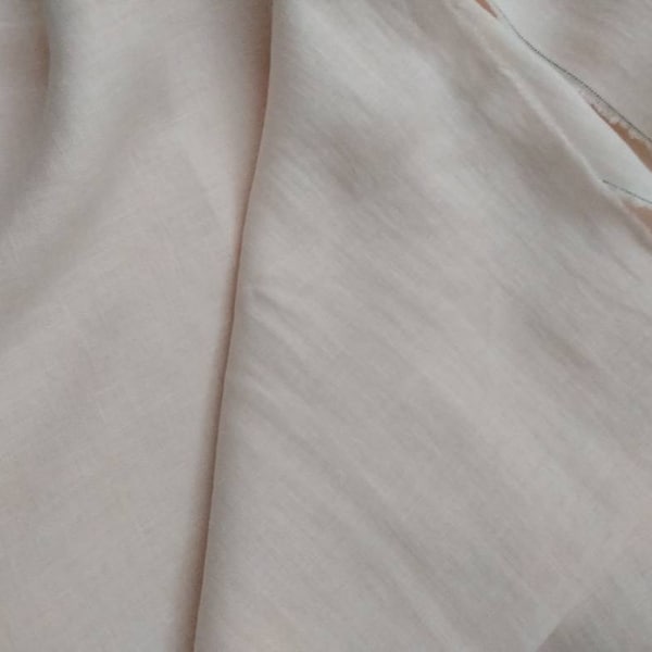 Pale Rose Linen Fabric by Half Yard or Meter / Light Pink Soft Washed ...