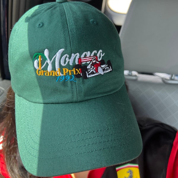Monaco Grand Prix Dad Hat, Monaco Hat, Racing Hat, Race Car Hat ...