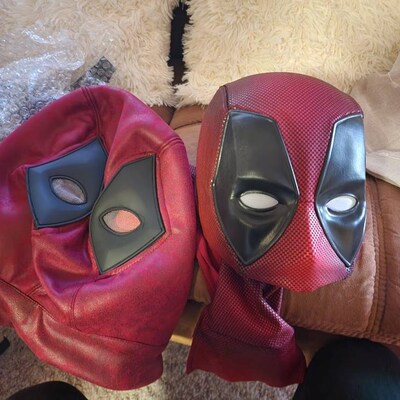Deadpool Halfshell Costume Cosplay Mask With Screen Printed - Etsy