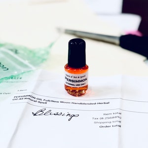 PERSIMMON OIL Full/new Moon-handblended-herbal Oil-all Natural-spell - Etsy