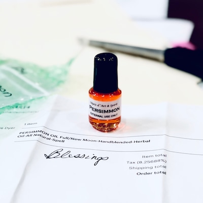 PERSIMMON OIL Full/new Moon-handblended-herbal Oil-all Natural-spell - Etsy