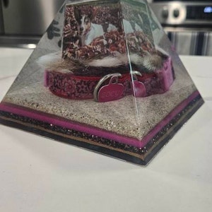 Pet Memorial Pyramid, Large, Resin Memorial, Dog/cat Ashes - Etsy