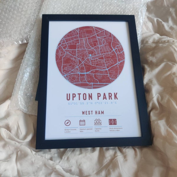 Rangers Ibrox Stadium Minimalist Map Prints & Frames | Gift Decor ...