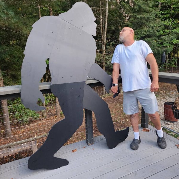 Giant 7 Ft All-weather Bigfoot Yard Display Durable PVC Outdoor Garden ...