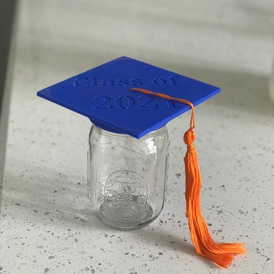 Graduation Cap for Mason Jar 3D Printed Standard/wide-mouth JAR ...