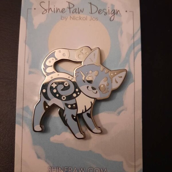 Rainbow Marbled Cat Enamel Pin - a Soft Enamel Pin Set With Rainbow ...