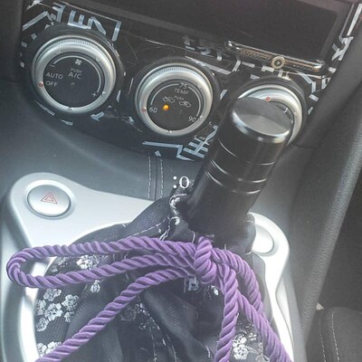 Lilac Purple With Dark Blue Cherry Blossom Shift Boot OR E-brake Boot ...