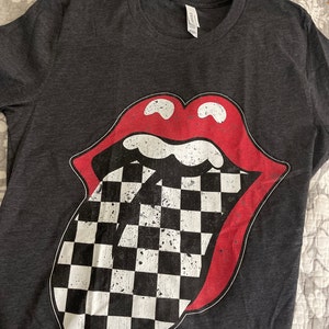 Cow Print Tongue Red Lips T Shirt Gift for Her | Etsy