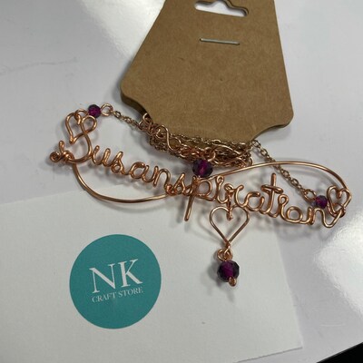 Handmade BTS Bracelet BTS Bracelet Wire Wrapped Bracelet - Etsy