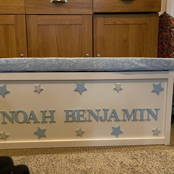 Personalised Toy Box, Custom, Bespoke, Wooden, Toy Box, Large, Toybox ...