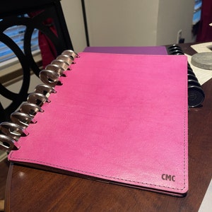 Leather Personalized Discbound Planner Cover - Etsy