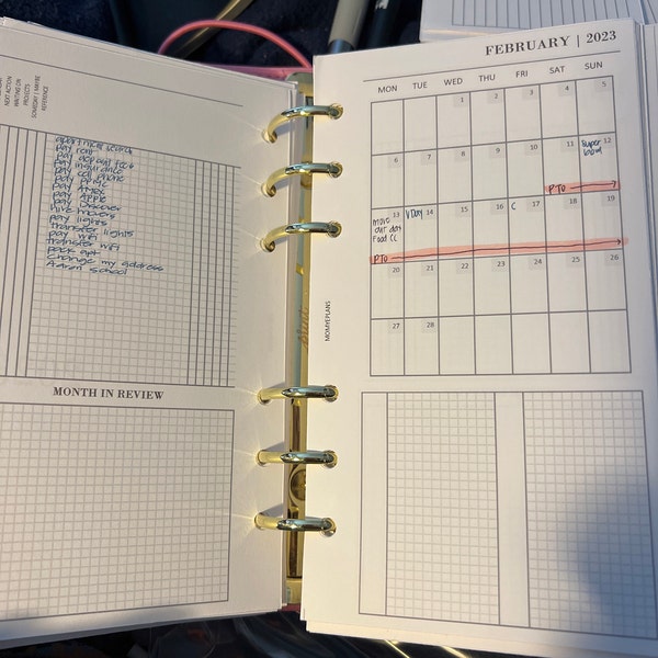 A5 Franklin Covey Bundle, Printable Franklin Covey System Inserts, A5 Printable Planner Inserts ...