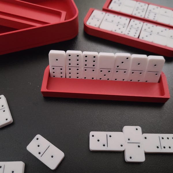 Travel Dominoes in Altoids Tin - Mini Domino Double Six With Tile Racks ...