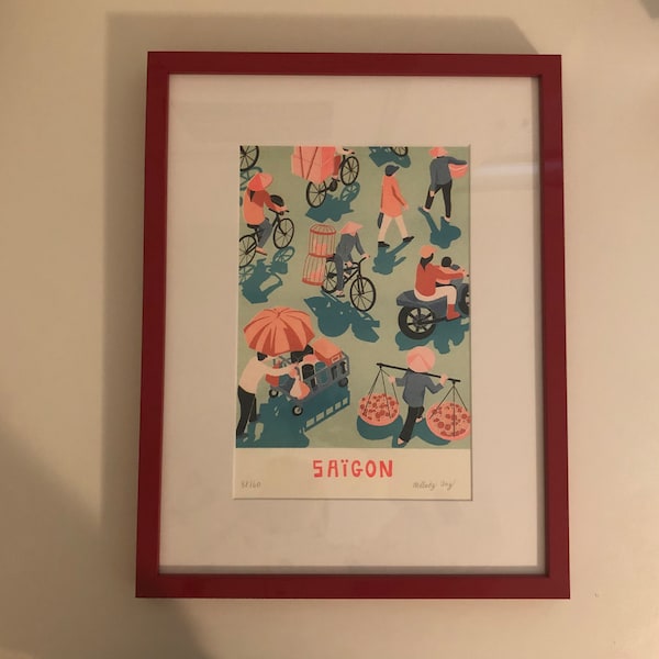 Saigon A4 Risography Poster / Vietnam / Poster / Decoration ...