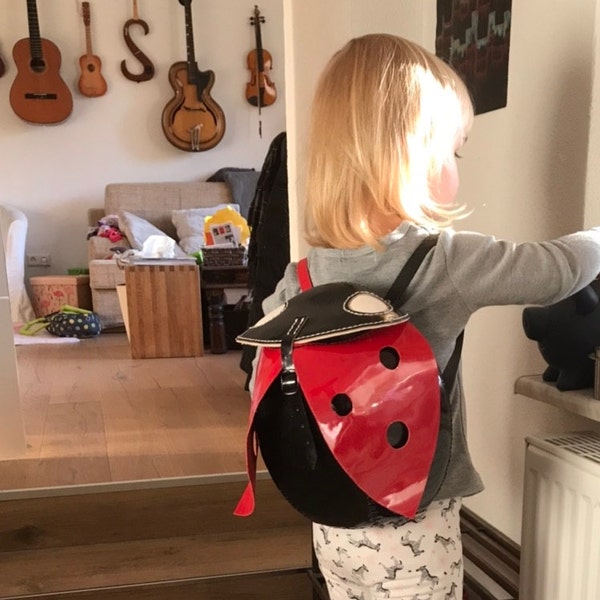 Leather Backpack Pattern PDF - the Ladybug - by Leatherhubpatterns - Etsy