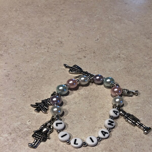 Nutcracker Ballet Charm Bracelet. Dance Themed Bracelet. Personalized ...