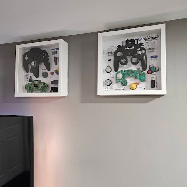 Shadowbox Diorama for Ps2 Controller Wall Decor Game Room Joystick ...