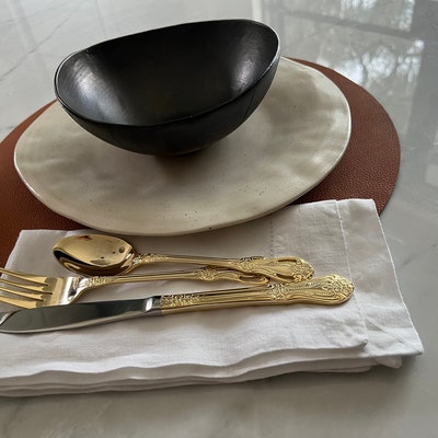 Black Ceramic Serving Tray, Long Black Rectangle Tray, Ceramic Tea Tray ...