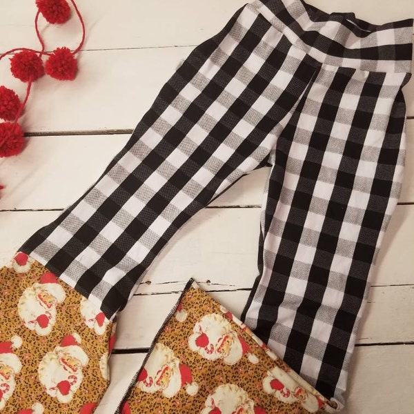 Leopard Print Santa Fabric Santa Claus Leopard Christmas by Parisbebe ...