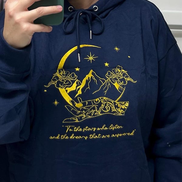 Embroidered Custom, Handmade Gift, Custom Embroidered Sweatshirt for ...