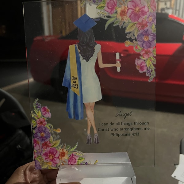 Custom Graduation Gift for Her ， Personalized Graduation Keepsake Print ...