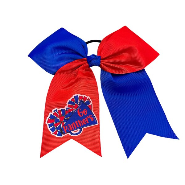 Royal Blue Cheer Bow PNG File, Digital Design, Cheer Hairbow ...