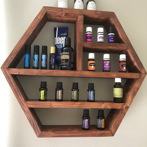 Essential Oil Shelf, Essential Oil Storage, Shot Glass Shelf, Figurine ...