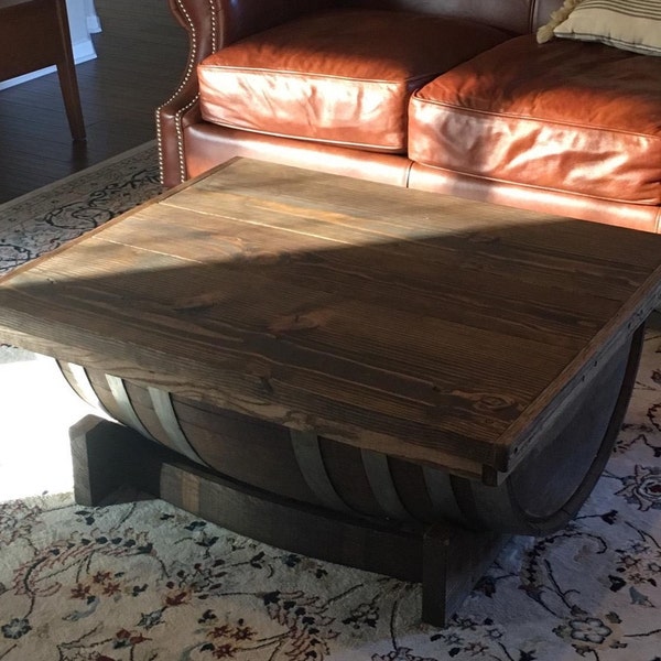 Wine Barrel Coffee Table - Etsy