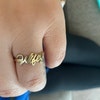 14K Solid Gold Name Ring-gold Name Ring-custom Name Ring-personalized ...