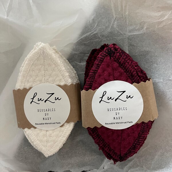 Bamboo Interlabial Pad Cloth ILP Pack of 6 or 12 Bamboo 3D Dimple Zorb ...