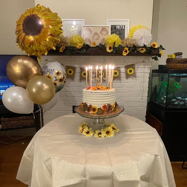 Happy Birthday Sunflowers Balloon| Birthday Sunflower Balloon ...