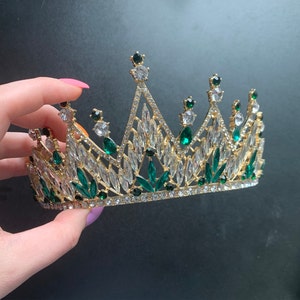 Ruby Red Crystal Crownvictorian Royalty Crown Red Tiara - Etsy