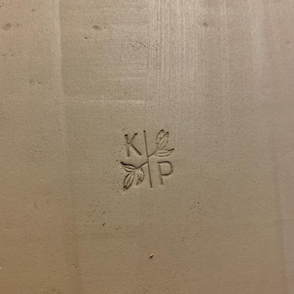 Custom Clay Signature Stamp, Monogram Pottery Stamp, Ceramic Stamp for ...