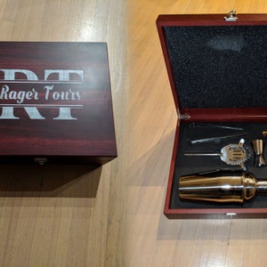 Personalized Cocktail Shaker Set martini Set With Shaker Drink Mixer ...