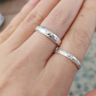 Sterling Silver Stacking Rings Three Ring Band Set, Stackable Ring ...