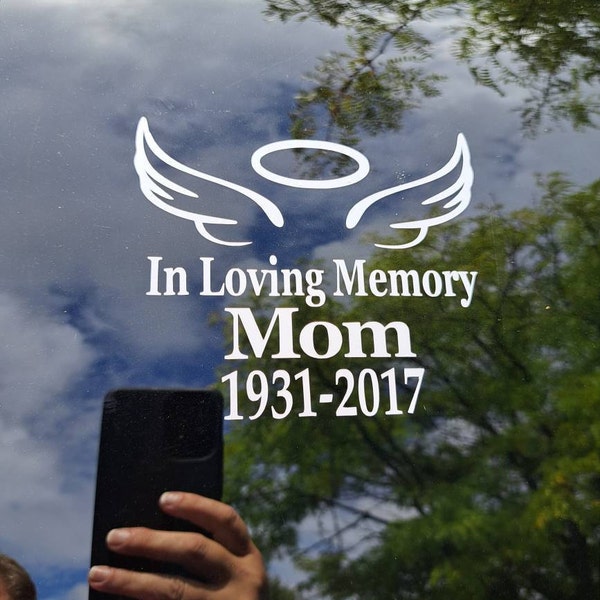 In Loving Memory // Forever in My Heart // Memorial Decal // Car Decal ...