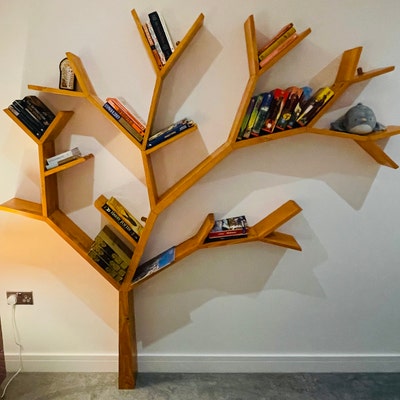 Tree Branch Wall Bookcases , Tree Bookshelves, Unique Rustic, Book ...