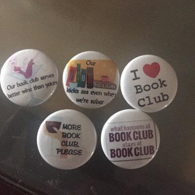 Book Club Pins and Magnets - Etsy