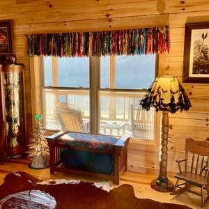 Bohemian Rag Chop Valance | Etsy