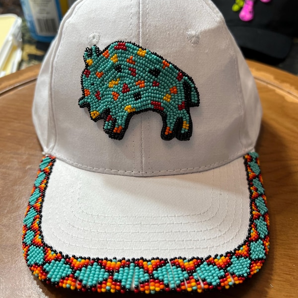3 Sizes Native Beadwork Printable Mirrored Buffalo Bison Template Pdf ...