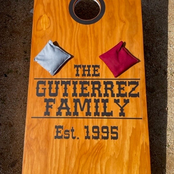 CUSTOM Cornhole Board Decals - Etsy