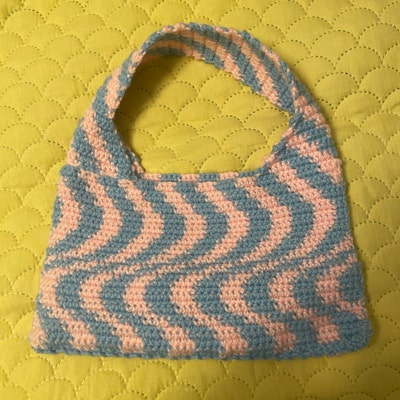 Wavy Psychedelic Tote Bag Crochet Pattern - Etsy