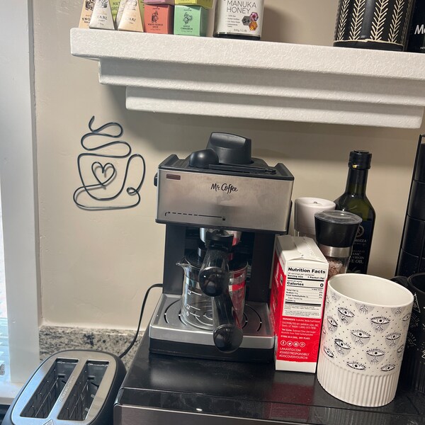 Tea Metal Art, Heart Coffee Tea Cup Sign, Tea Decor, Kitchen Décor Sign ...