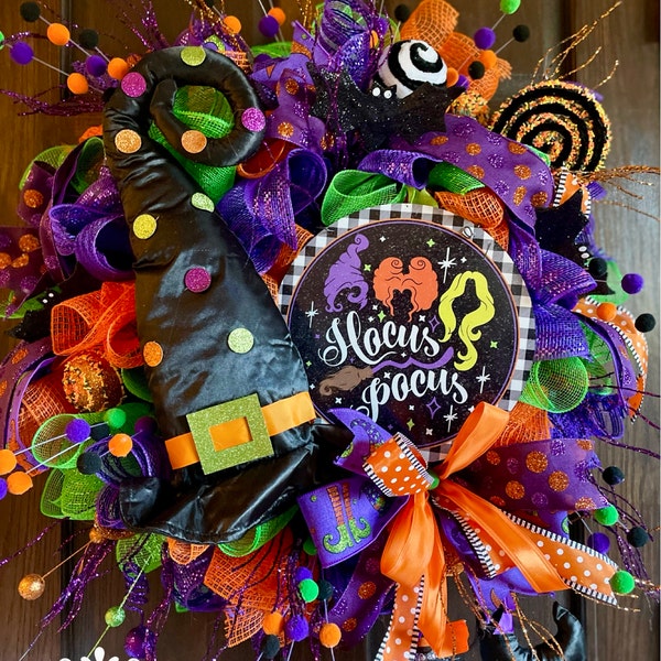 Hocus Pocus Round Sign. - Etsy