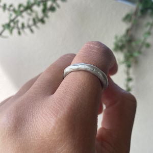 Organic Sterling Silver Ring. Sterling Silver Band Ring. - Etsy