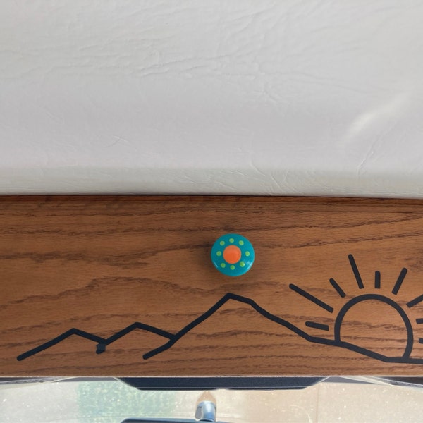 Mountain Sunset Vinyl Decal, Car Decal, Mountain Sticker, Nature Decal ...