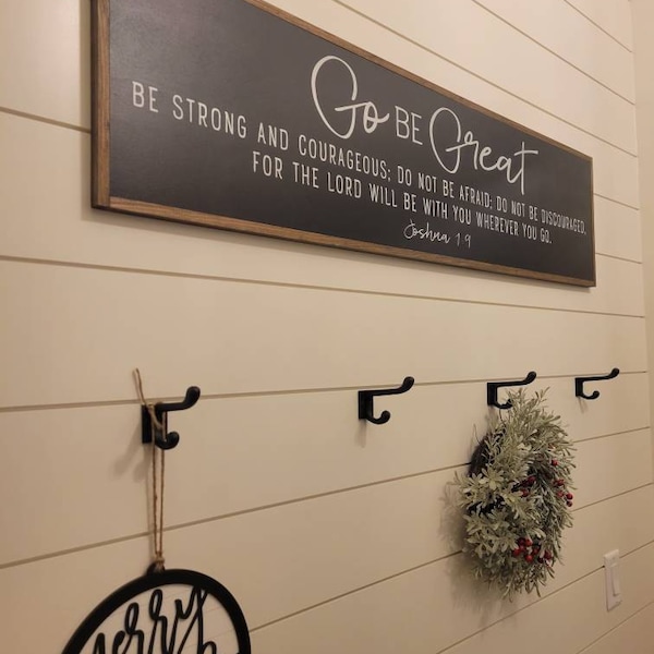 GO BE GREAT Wooden Sign | Family Room Sign | Painted Wood Signs ...