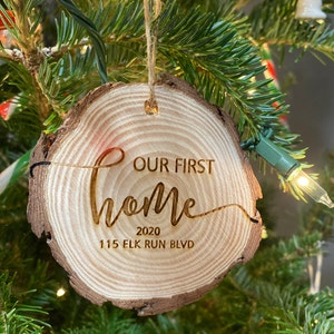 Our First Home Ornament Personalized Ornament Housewarming - Etsy