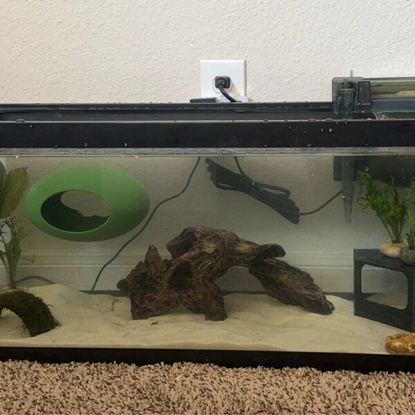 Corner Fish Aquarium Cave Hide With Viewing Window - Etsy