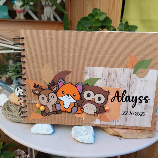 Woodland Animals Layered SVG Cut File Cricut Silhouette Forest Fox ...